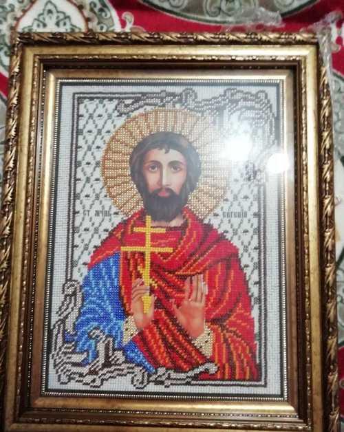 Икона вышитая бисером