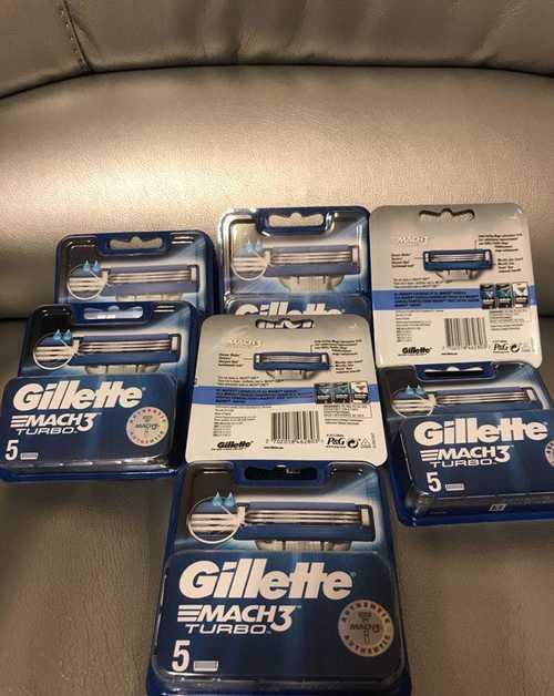 Сменные кассеты для бритья Gillette Mach3 Turbo 5