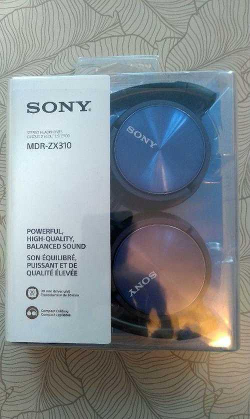 Наушники sony MDR-ZX310 новые