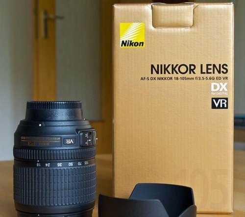 Nikon 18-105mm f/3.5-5.6 новый в упаковке