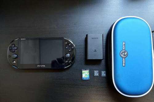 PS Vita + 2 карты памяти 4 и 8 гб + игра