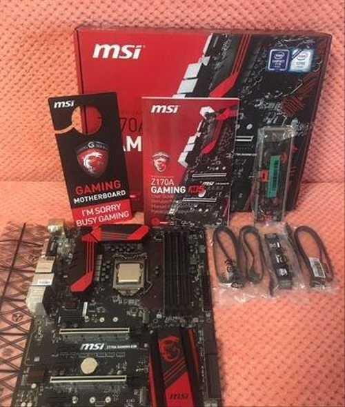 MSI Z170A gaming M5 / Intel Core i7-6700K