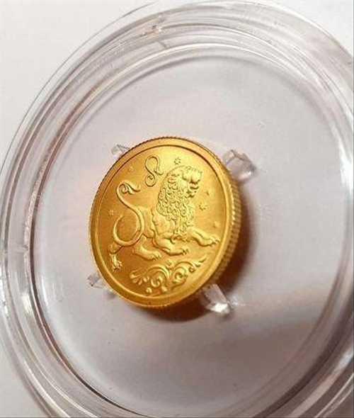 Золотая монета Лев. 25руб. (5215-0028)