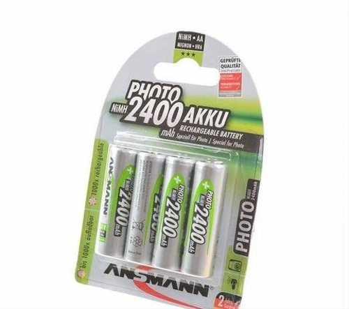 Аккумулятор AA 2400 mAh Ansmann 5030482-RU, 4 шт