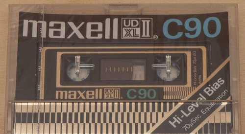 Аудиокассета maxell udxlii C90 новая