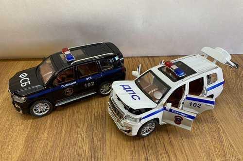 Металлическая машинка toyota prado дпс и фсб