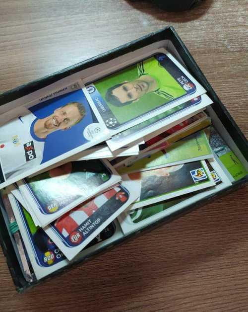 Футболтные наклейки panini разных годов