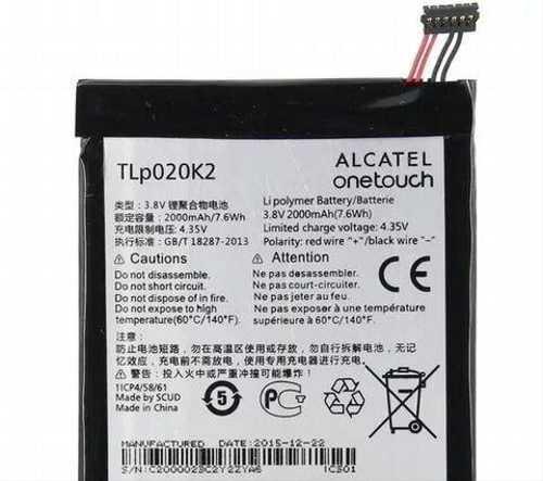 Аккумулятор для Alcatel 6039Y TLp020k2.Установка