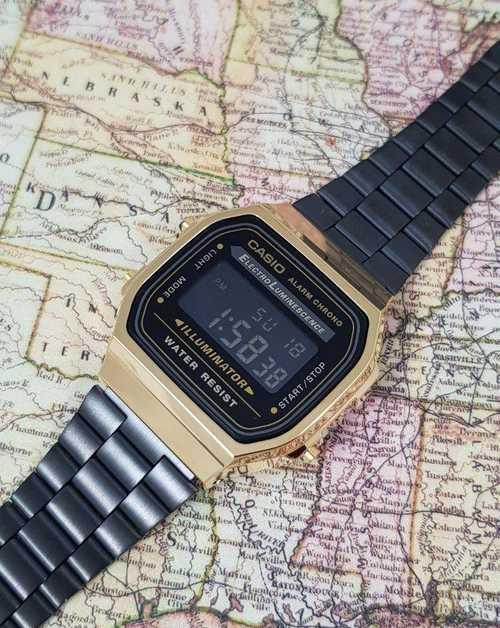 Новые casio montana 168 black gold