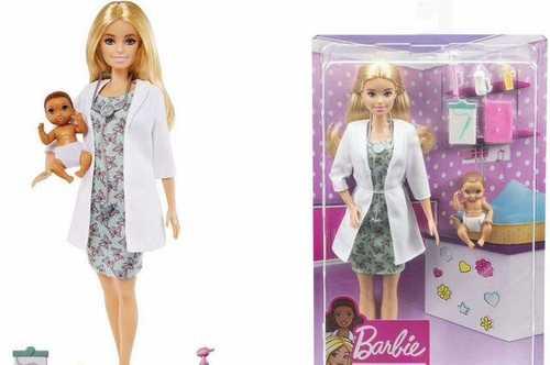 Кукла Барби Доктор педиатр с малышом, Barbie 30 см