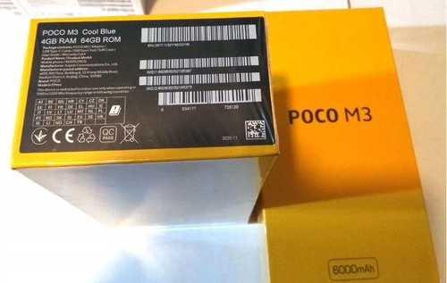 Новый Xiaomi Poco M3 4/64GB Black / Blue / Yellow
