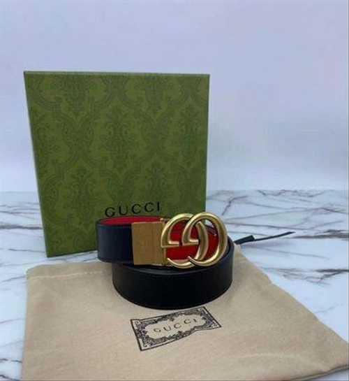 Новый женский ремень Gucci чёрный