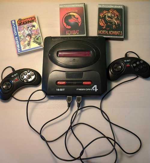 Sega megadrive 16BIT+3 картриджа