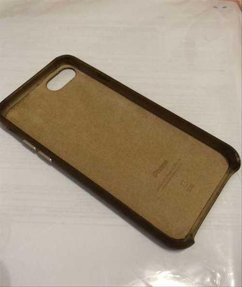 Чехол Apple Leather case iPhone 7/8