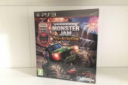 Monster Jam для PS3 в комплекте с рулём