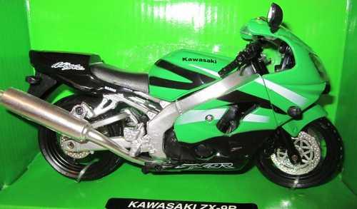 Модель мотоцикла Kawasaki ZX-9R (2002) 1/12