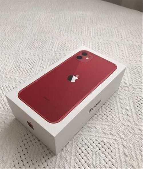 Оригинальная коробка от iPhone 11 red 128 Гб