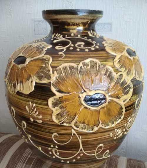 Большая ваза напольная, керамика