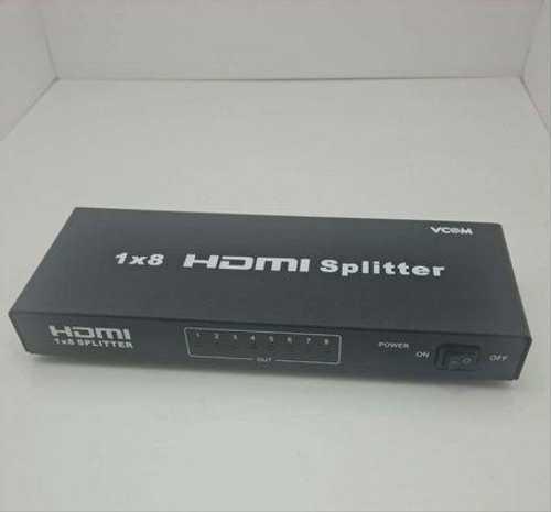 Hdmi сплиттер vcom 1x8