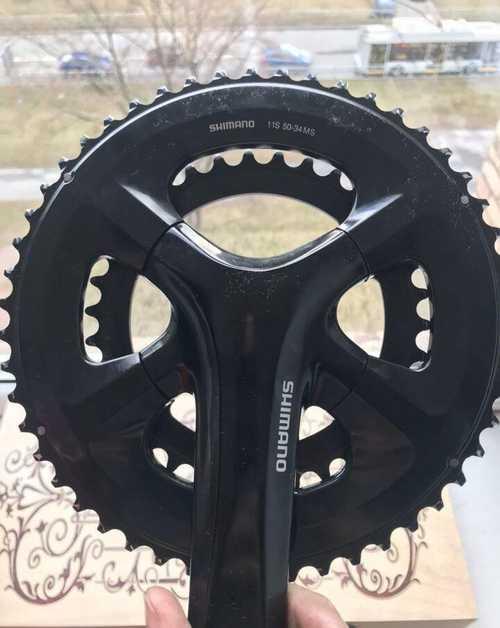 Шатуны Shimano FC-RS510, 50/34T, 175 мм