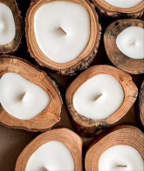 Свечи в срубе дерева оптом