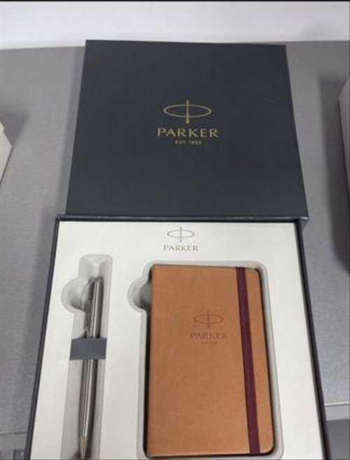Набор Parker: ручка шариковая "Sonnet Stainless St
