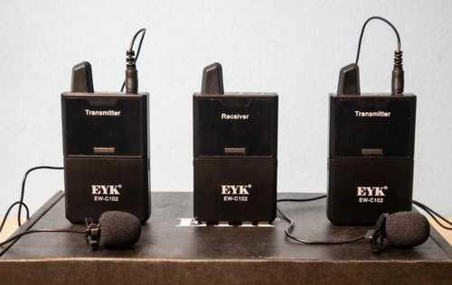 Беспроводной петличный микрофон радиосистема EYK C