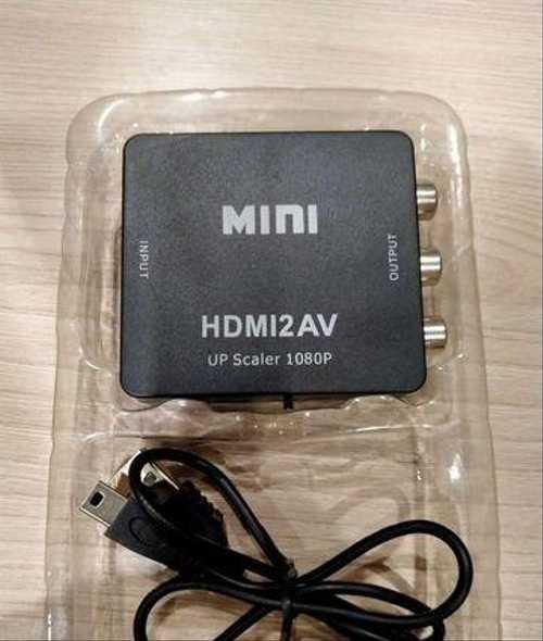 Конвертер AV на hdmi и аудио