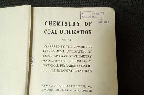 Chemistry OF coal utilization, national research c