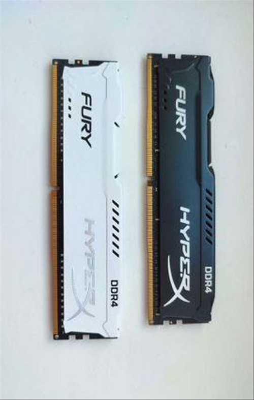 Kingston hyperx fury ddr4 16gb (8x2) Москва | Комьютерные аксессуары и ...