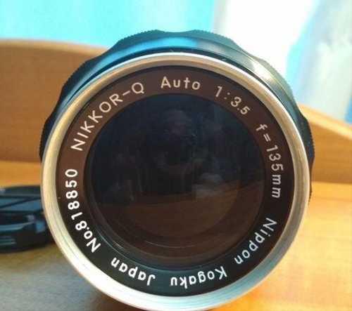 Объектив Nikon Nikkor Q 135mm 1:3,5 портретный