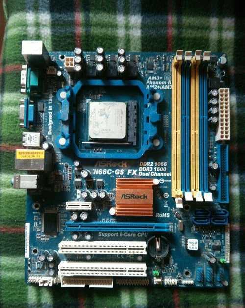 Материнская плата asrock N68c-GS FX socket AM3+,AM