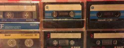 Аудио-кассеты Maxell, Sony, basf