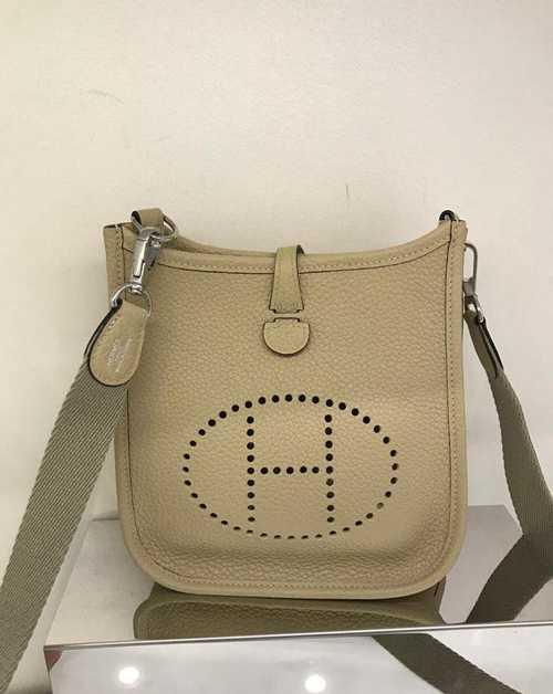 Сумка Hermes Craie Clemence Evelyne TPM Bag