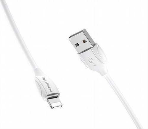Кабель USB Lightning 8Pin borofone BX19 Benefit 2.4A 1м белый