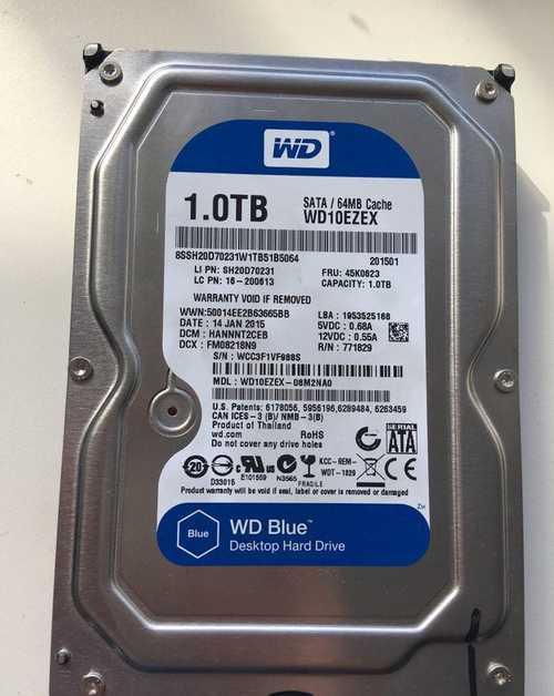 Жесткие диски 3.5" WD 1Tb Blue/Re
