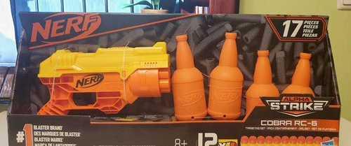 Новый Бластер nerf Nerf Alpha Strike Cobra RC-6