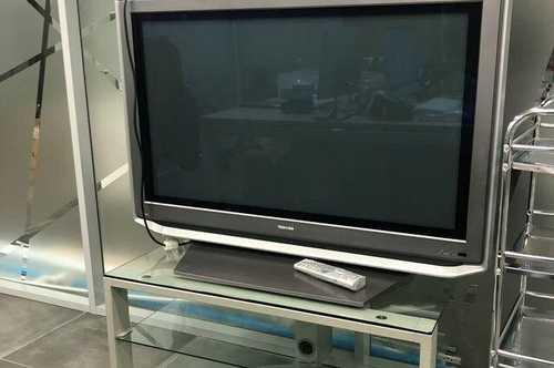 Плазменный телевизор toshiba 42’’+тумба вращающаяс