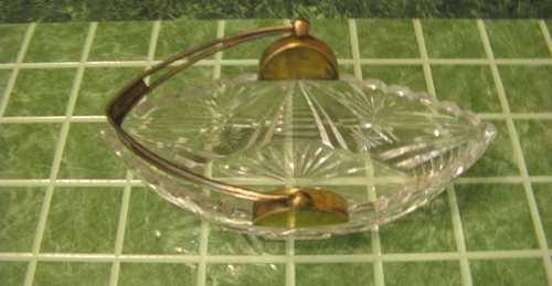 Хрустальная ваза+ серебро 875 пробы