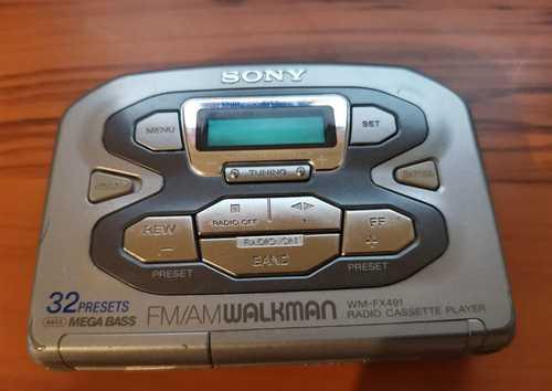 Плеер кассетный модель Sony WM-FX491