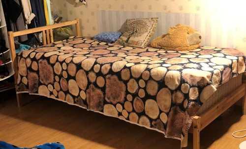 Кровать IKEA Нейден +реечное дно + матрас