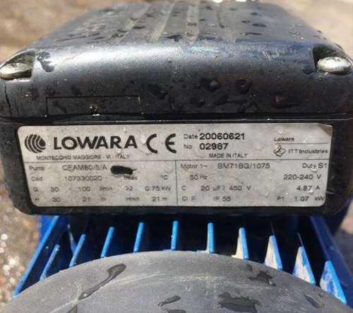 Насос Lowara ceam80/5/A нержавейка Италия