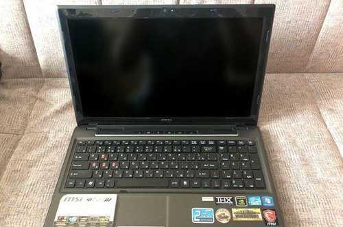 Игровой ноутбук MSI GE620DX Core i5/ 8gb/ GT555