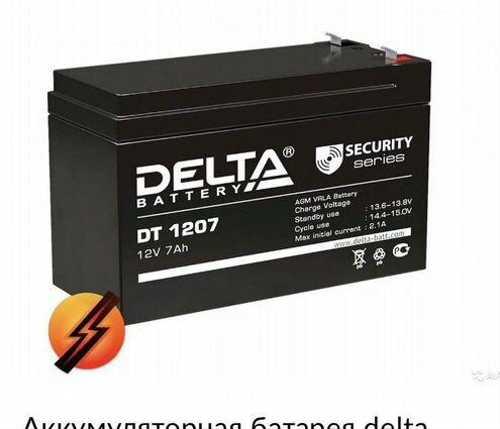 Аккумуляторная батарея дельта DT 1207