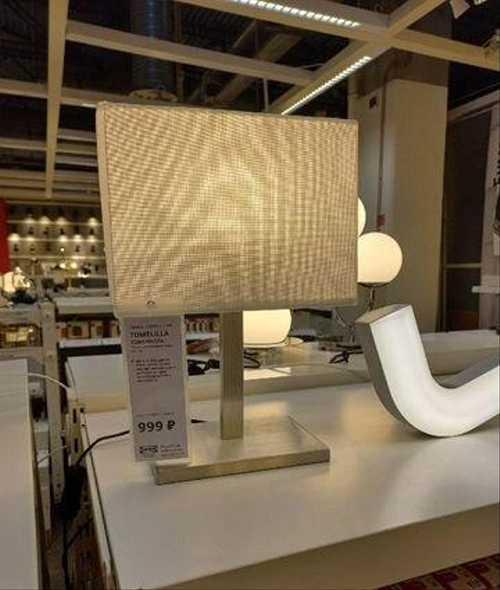 Настольные никелированные лампы IKEA (ночники)