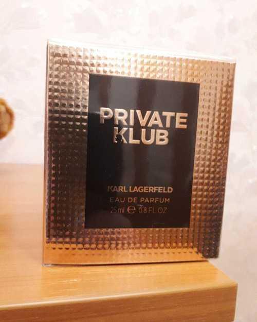 Туалетная вода новая Private Klub Karl Lagerfeld