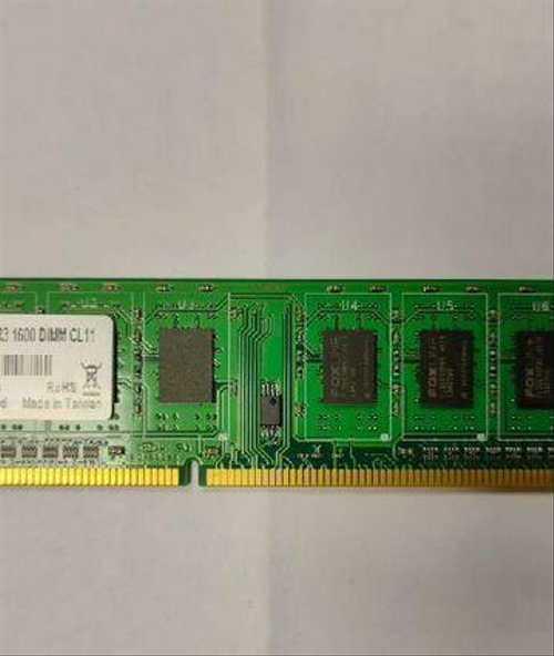 Оперативная память Foxline 1600 ddr3 2gb dimm CL11