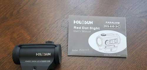 Коллиматор Holosun paralow HS403C + наушники