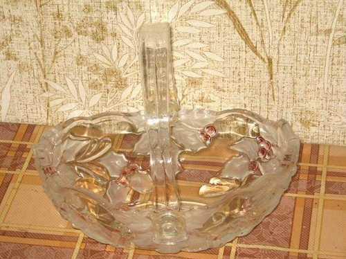 Конфетница вазочка Walther-Glas Германия стекло