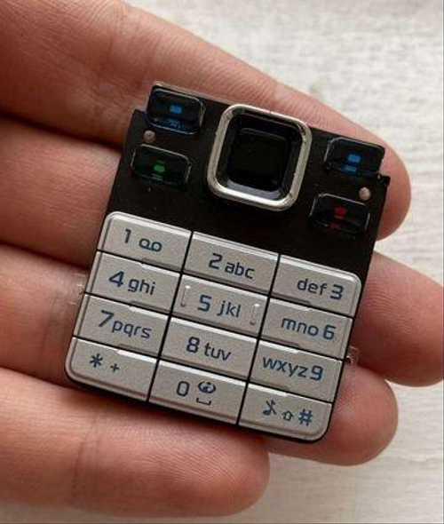 Клавиатура кнопки EN для Nokia 6300 2007 silver